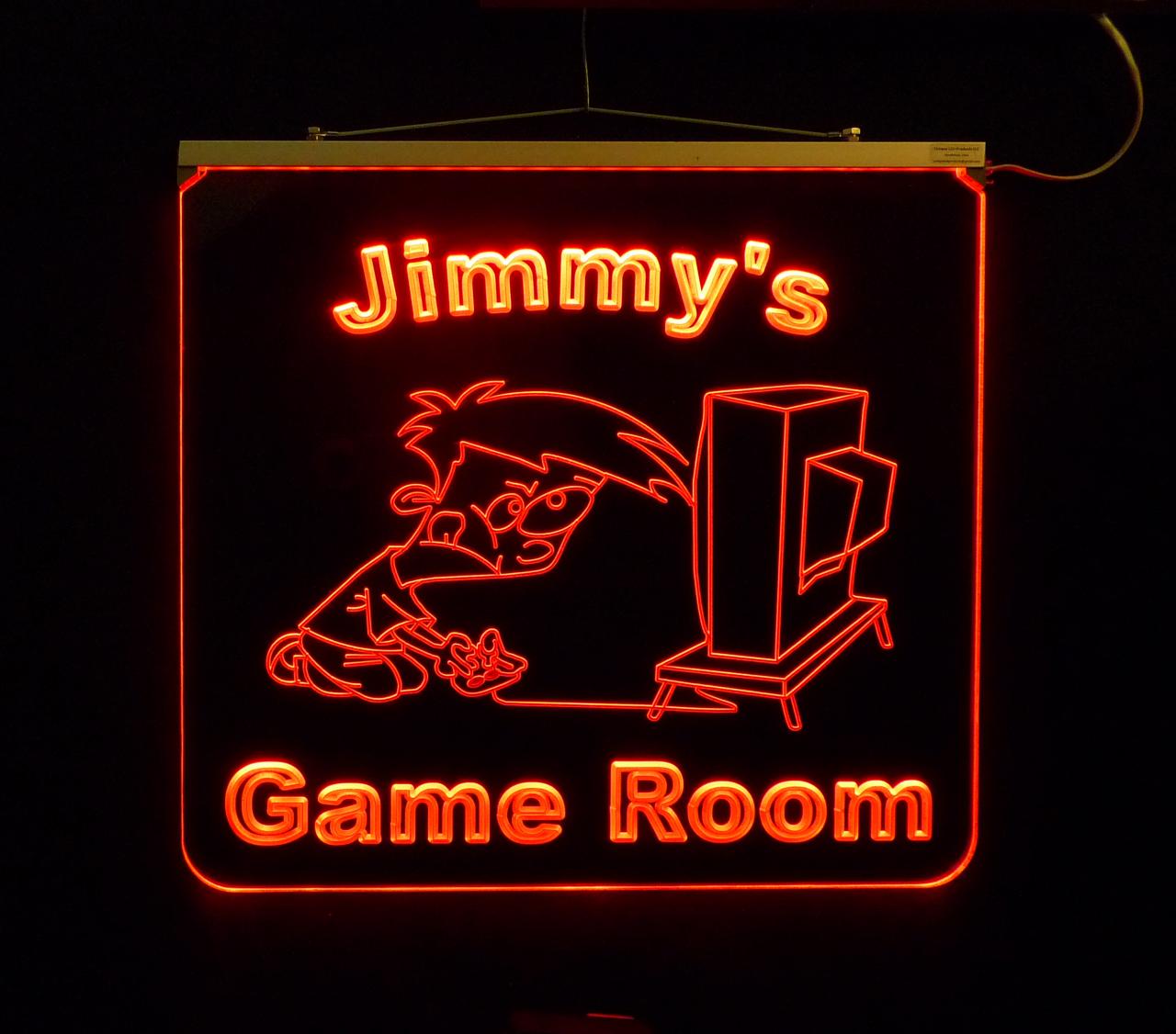 Personalized Game Room, Man Cave, Garage Led Sign, Multi-color Changing ...