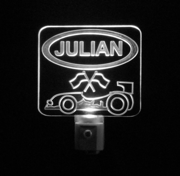 Personalized Race Car Led Night Light on Luulla
