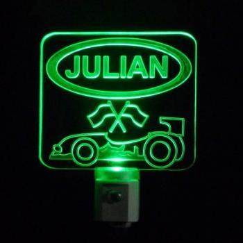 Personalized Race Car Led Night Light on Luulla