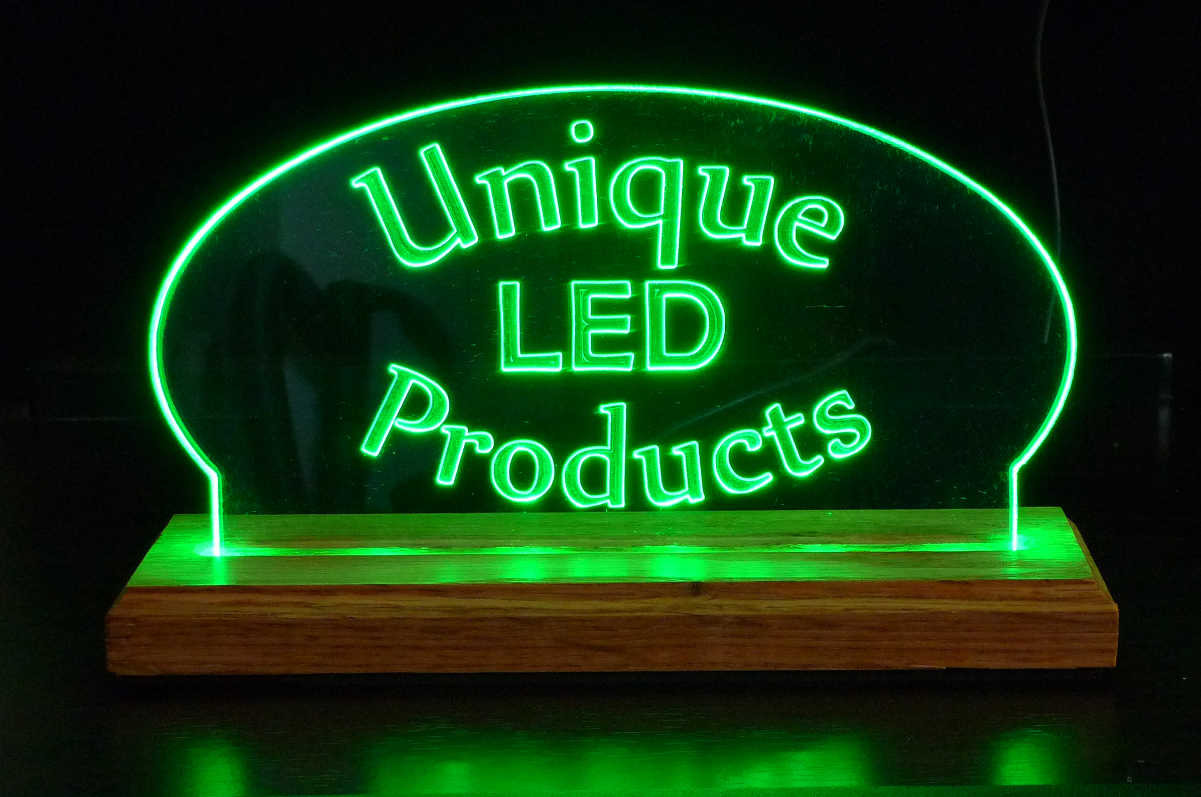 Personalized Usb Powered Led Desk/table Sign- Can Also Plug Into Wall ...