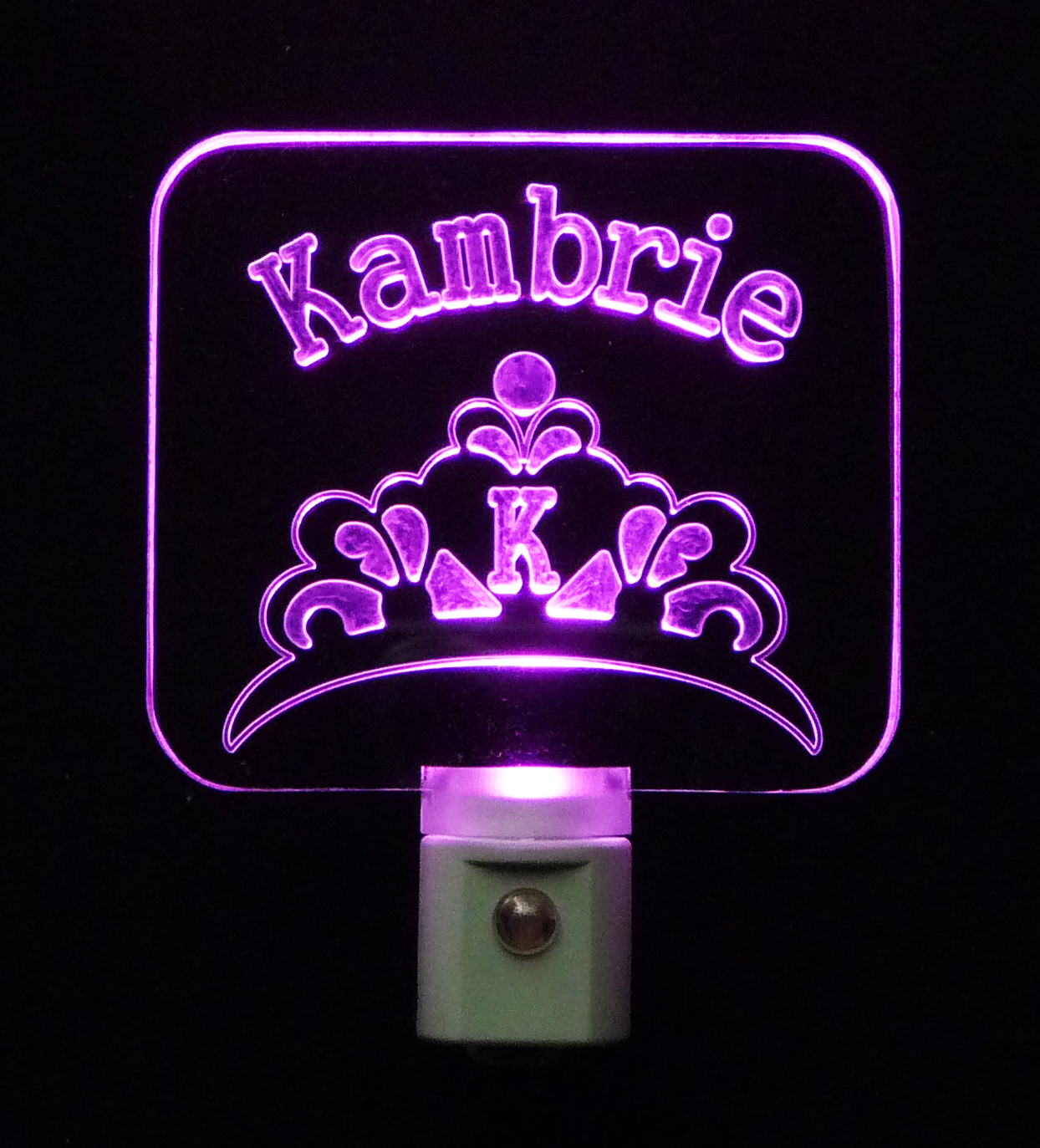 Personalized Princess Crown Led Night Light on Luulla