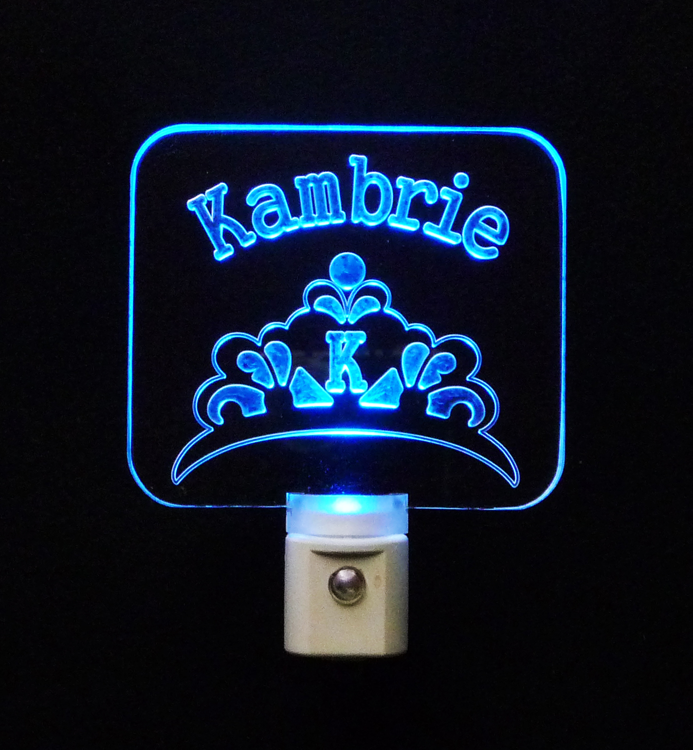 Personalized Princess Crown Led Night Light on Luulla