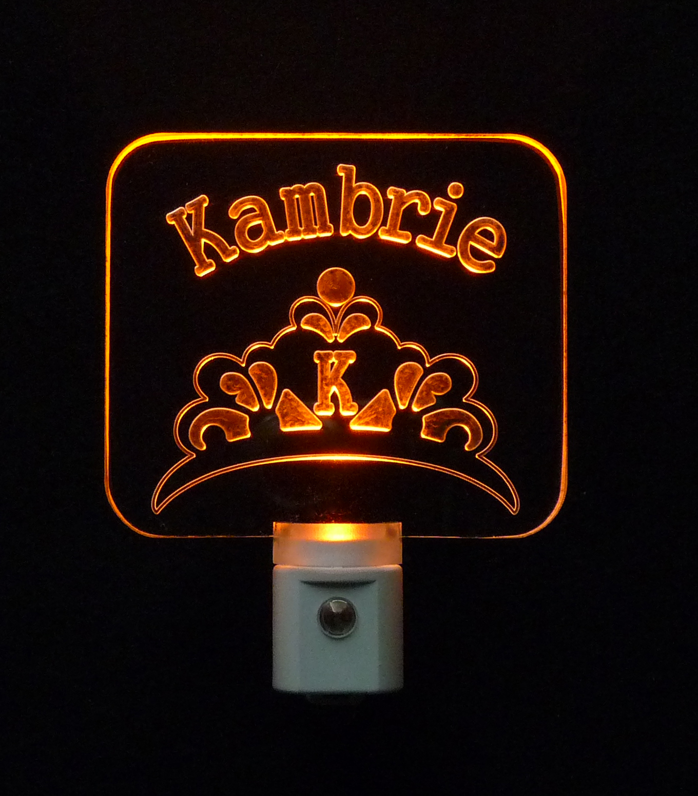 Personalized Princess Crown Led Night Light on Luulla
